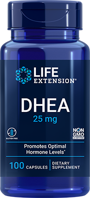 Life Extension, DHEA, 25 mg, 100 Cápsulas | Life Products Br